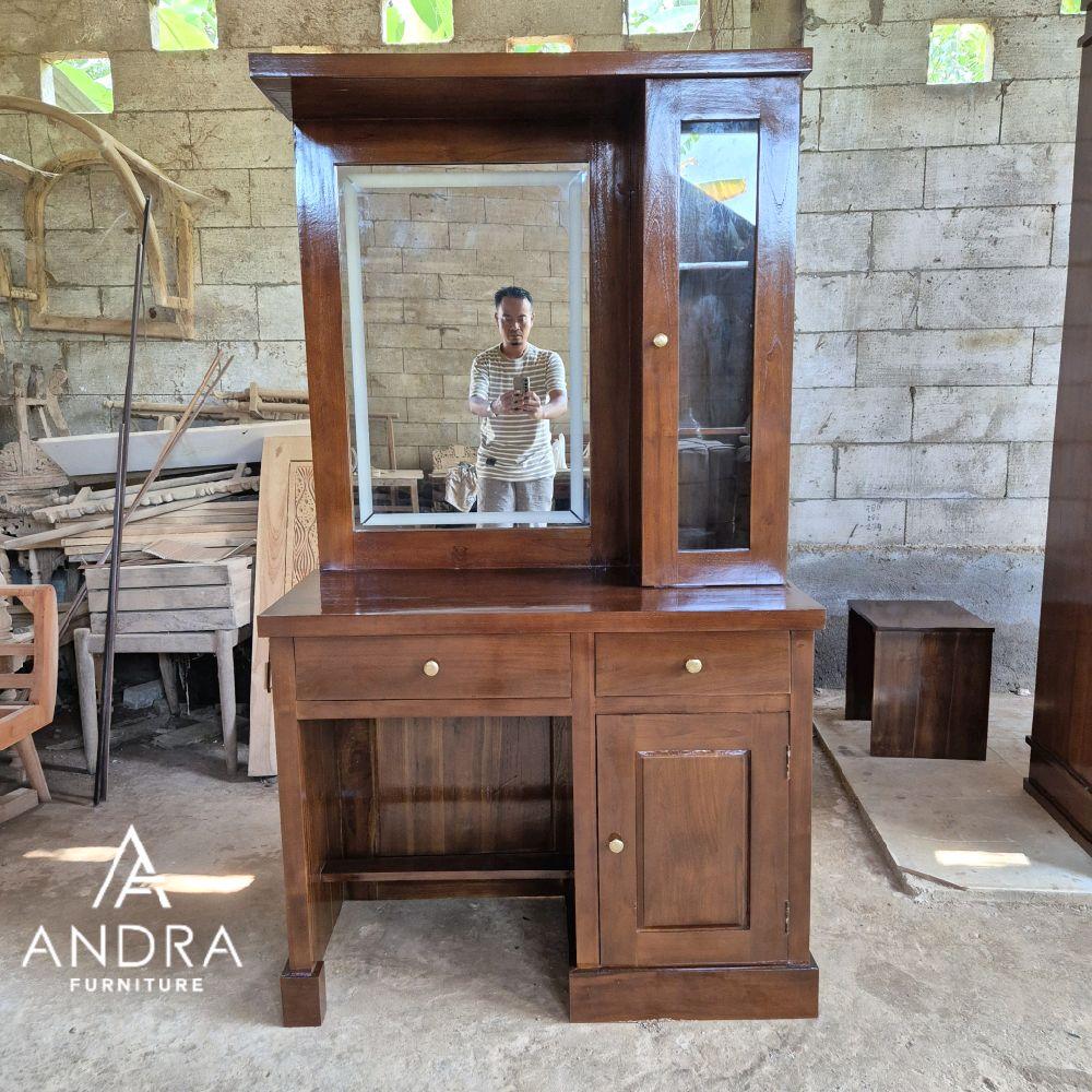 Meja rias minimalis dengan fitur cermin layar sentuh touch screen bahan ...